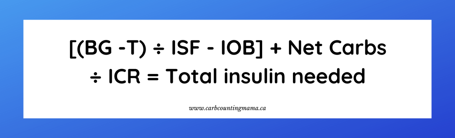 T1D Math: The Mealtime Equation